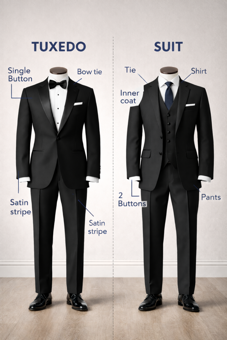 Difference between Tuxedo and Dinner Suit - Pep and Panache Fashion